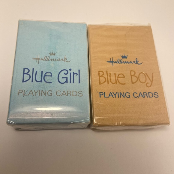 Hallmark | Games | Vintage Hallmark Crown Blue Girl Blue Boy New 2 ...